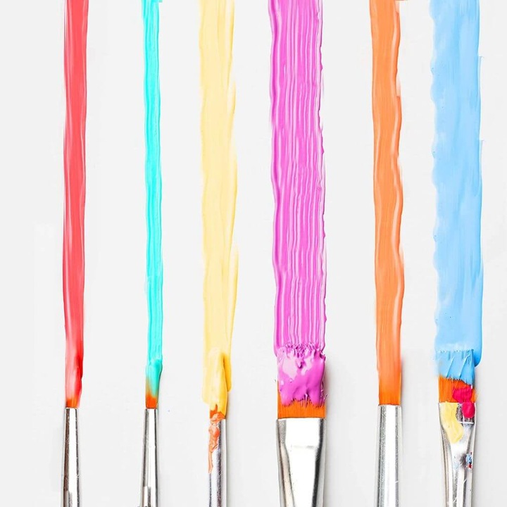 Pensule DACO, 15 Buc/Set, Par Sintetic, Paleta Acuarela Inclusa - eMAG.ro