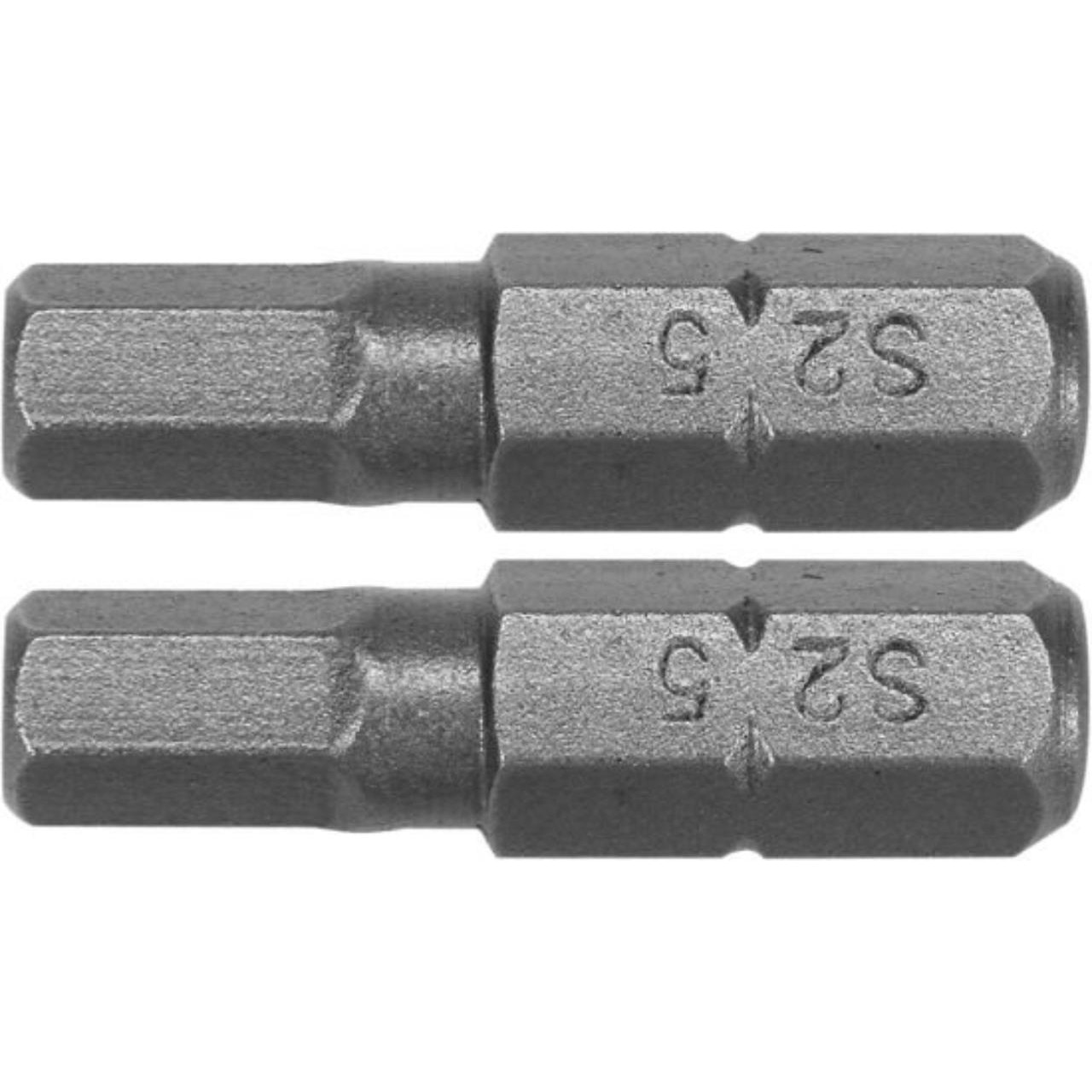 Комплект от 2 професионални битове HEX, H5, 1/4", 25 мм - eMAG.bg