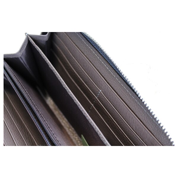 Дамски портфейл от естествена кожа Hassion Модел B06 Grey - eMAG.bg