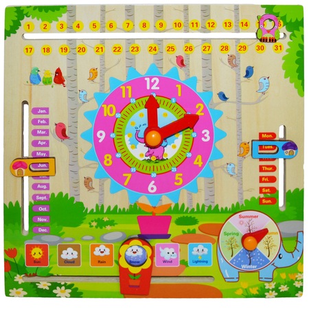Calendar educativ, din lemn - eMAG.ro