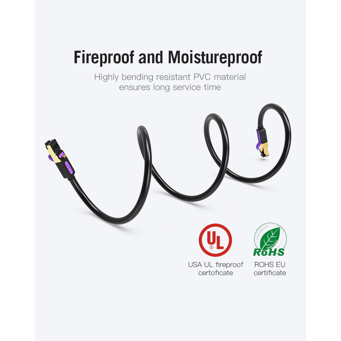 Cablu internet CAT 7 ,Cablu LAN SSTP - 10 GB / s si 600 MHz ,15 m ...