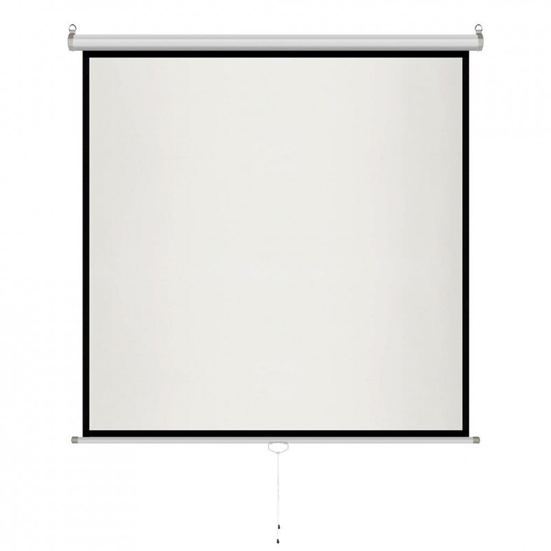 Ecran proiectie manual de perete ART C1124147 1:1 110” 213x213 cm - eMAG.ro