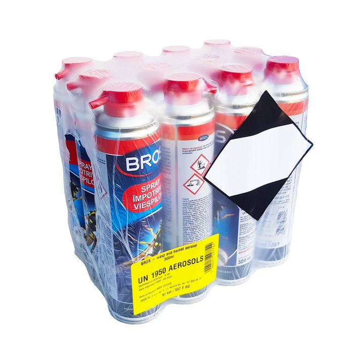 Bax 12 Bucati - Spray extinctor impotriva viespilor, 300 ml (eficient ...