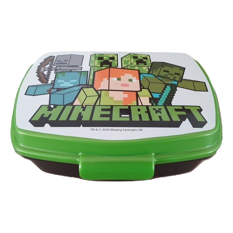 Set Ghiozdan Minecraft, Jinx, Miner's Society, 44 cm si cutie plastic ...
