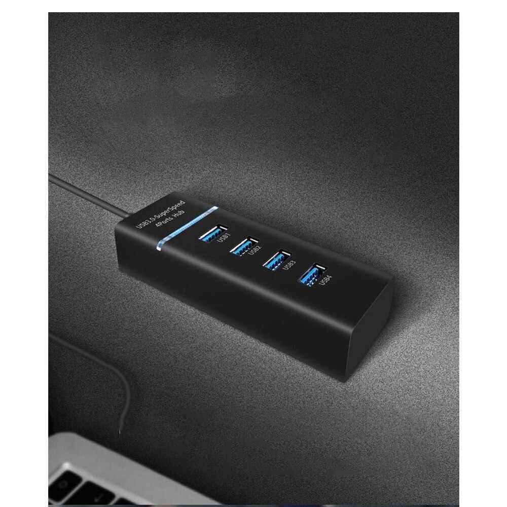 Hub USB Amigo, 4 x USB 3.0, LED 9.8, Pentru MacBook Air / Laptop / iPad ...
