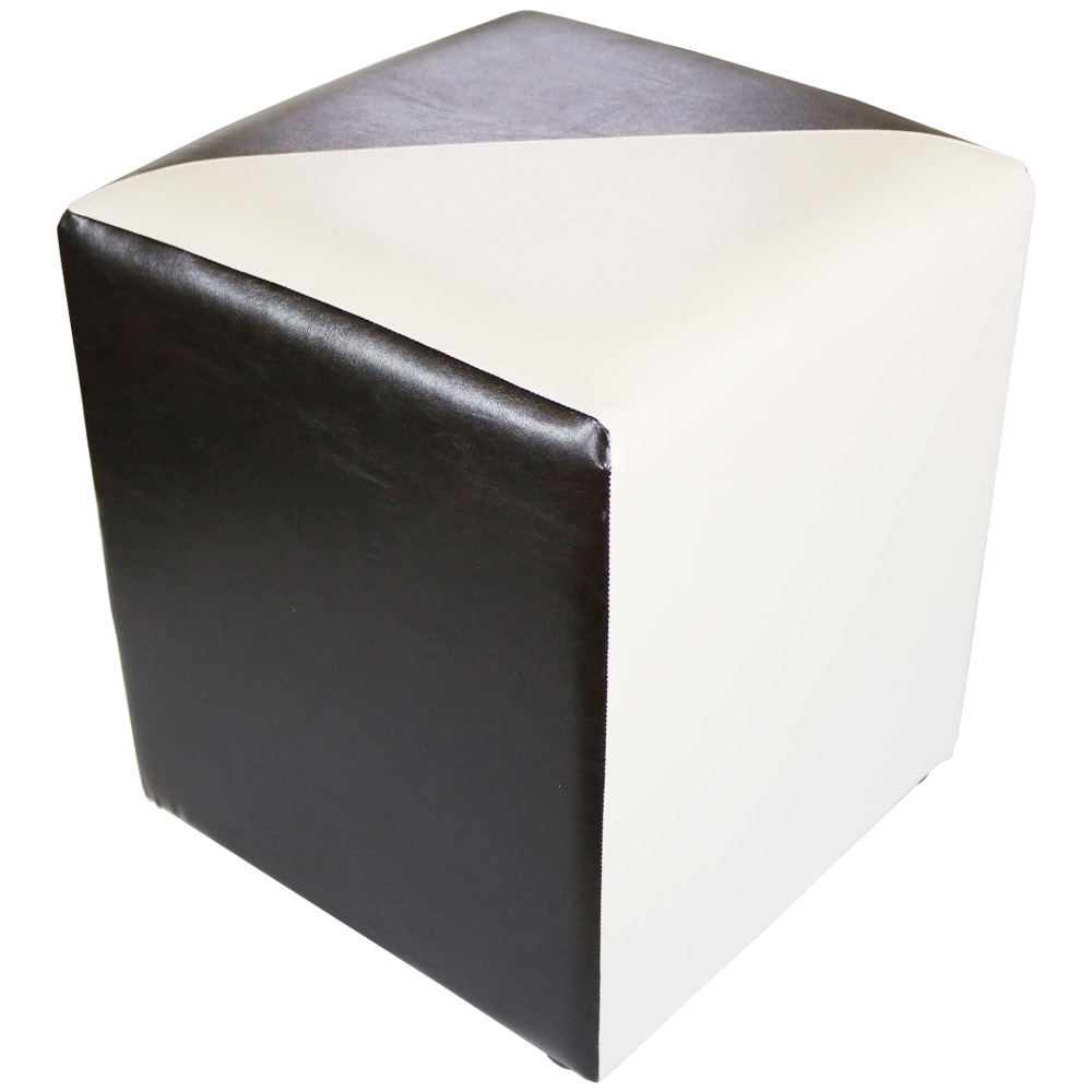 Taburet Cub Piele MOZAIC, 38 x 42 x 38 cm - eMAG.ro