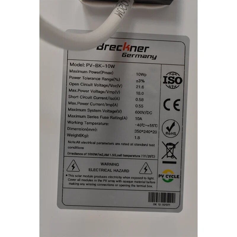 Panou solar 10W 350x240x20mm - eMAG.ro