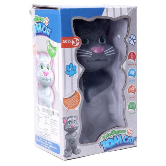 Jucarie vorbitoare Talking Tom, Gri, + 3 ani - eMAG.ro