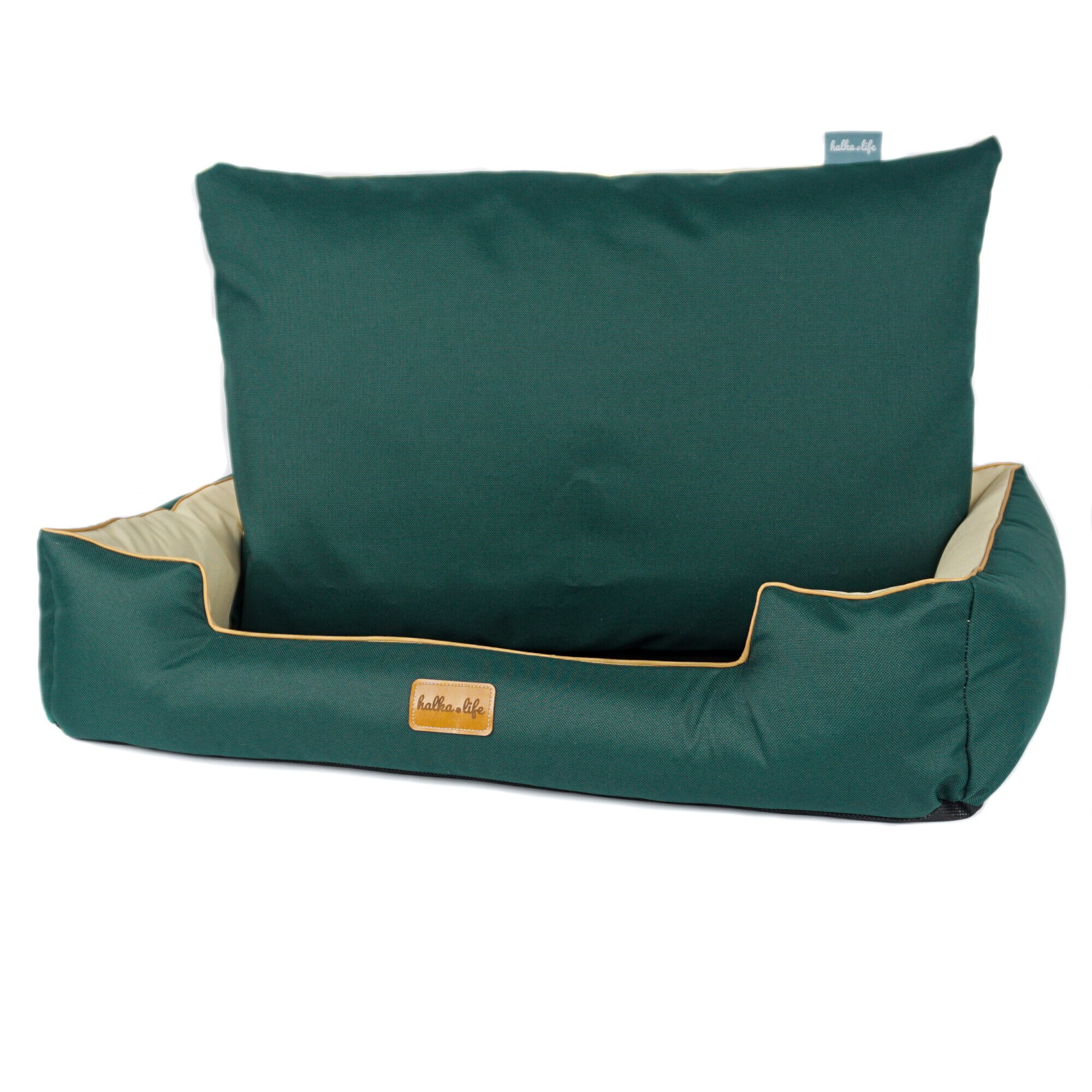 Culcus pentru caini si pisici Halkalife BOO, 75 x 105 cm, L, Verde ...