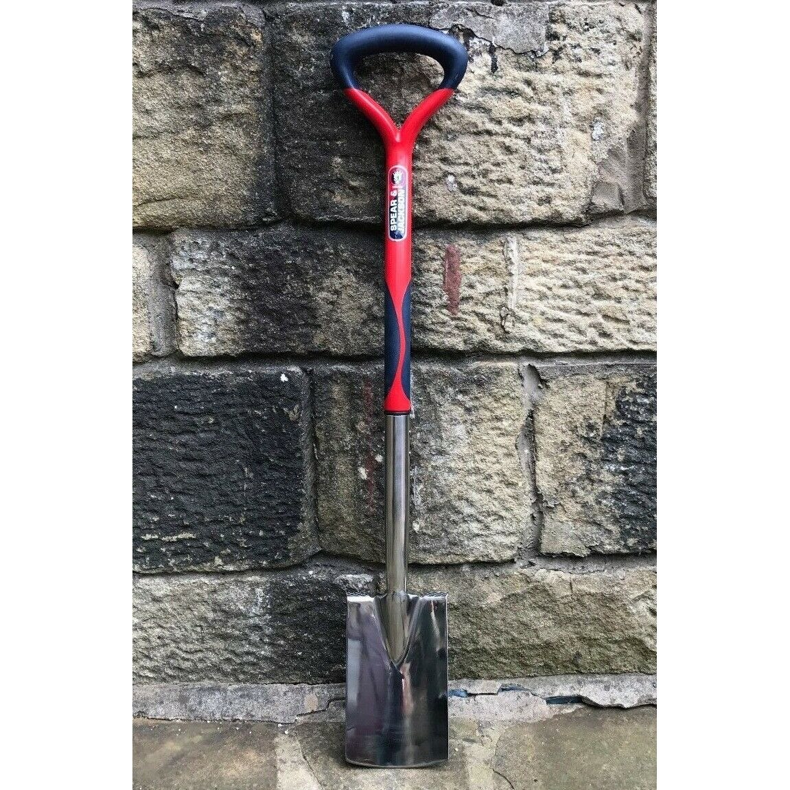 Cazma ingusta cu lama din inox cu margini indoite, coada polipropilena ...