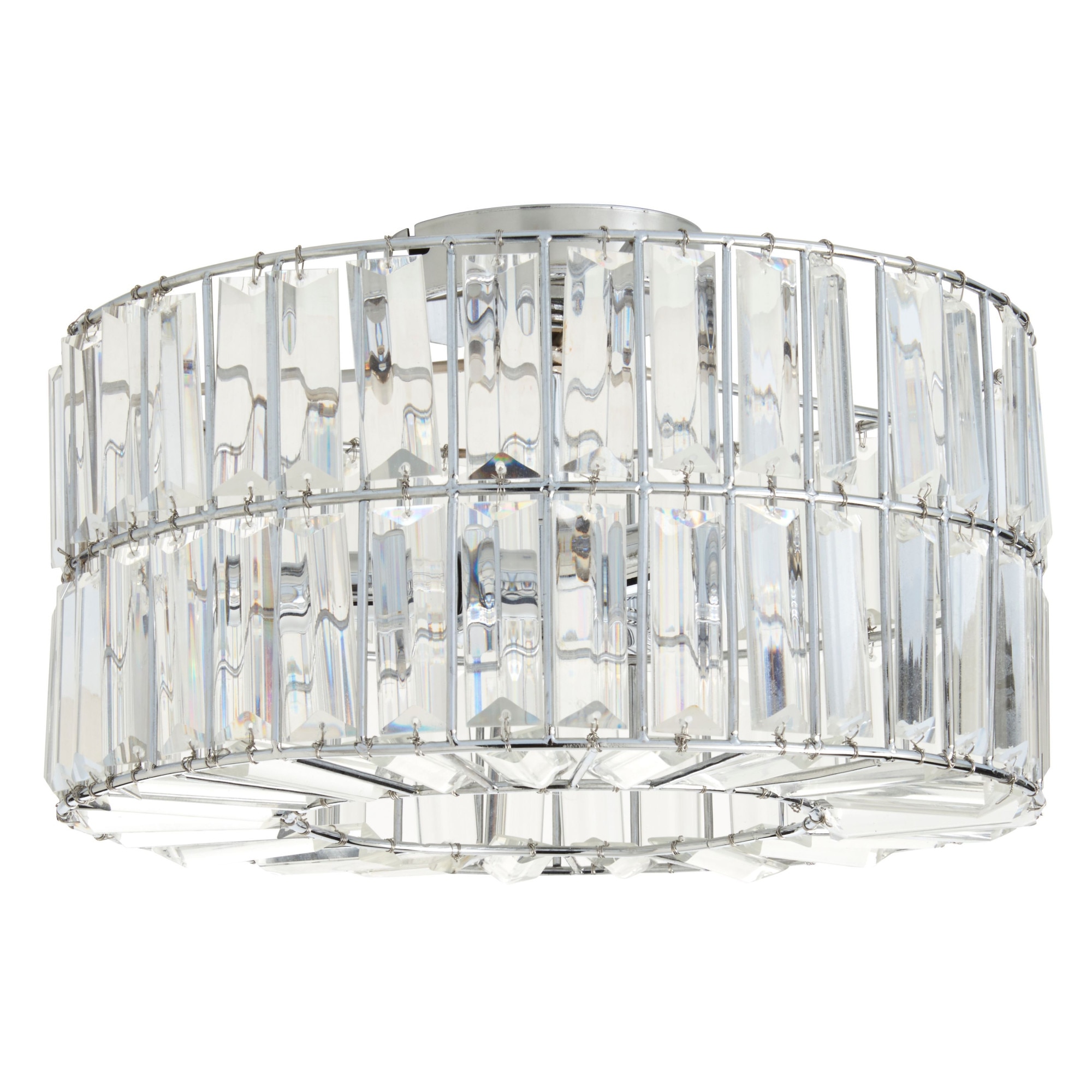 Plafoniera Paris cu margele, tip soclu G9. putere maxima 3 x 40 W,metal ...