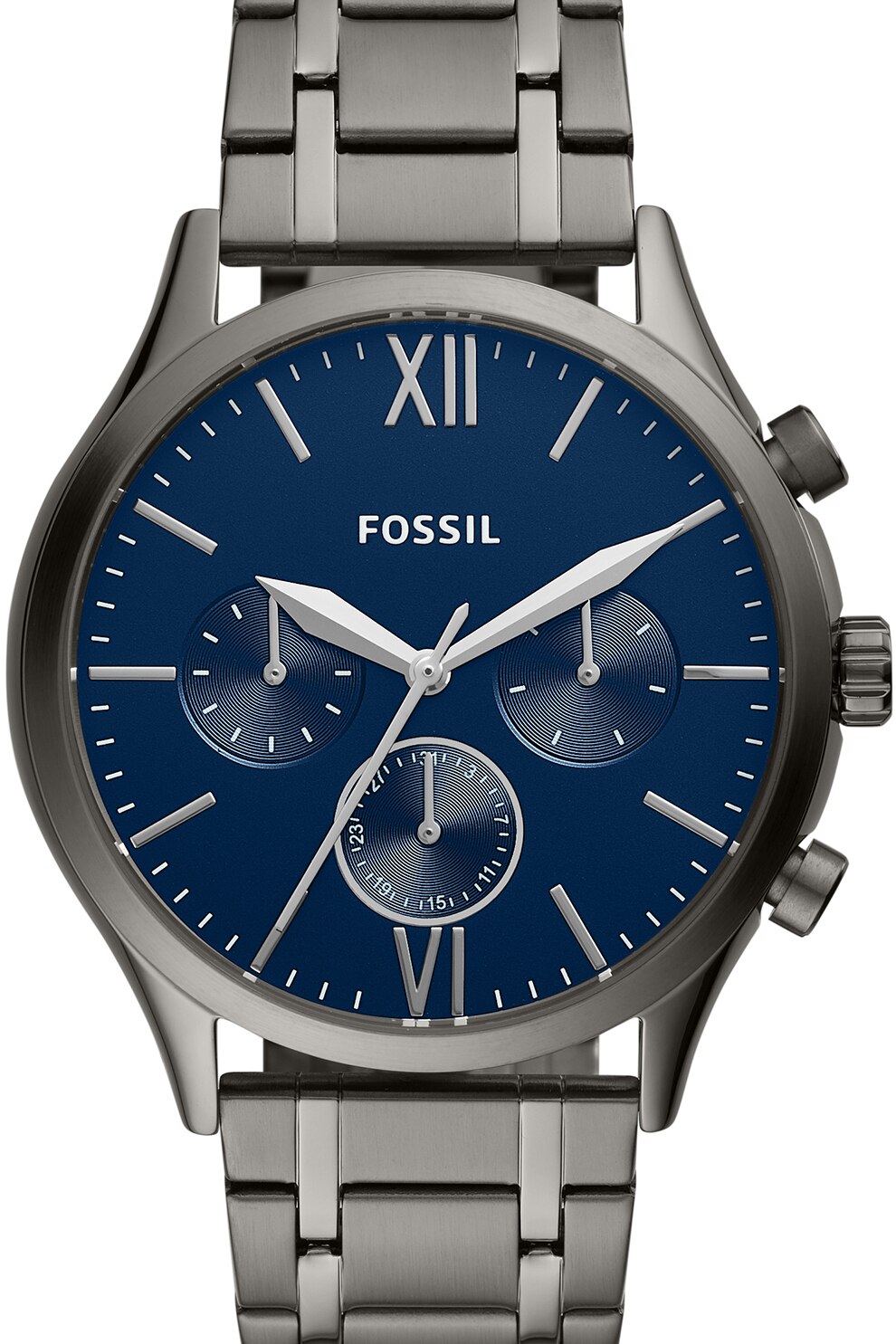 Fossil, Ceas din otel inoxidabil cu functii multiple, Gri hematit - eMAG.ro