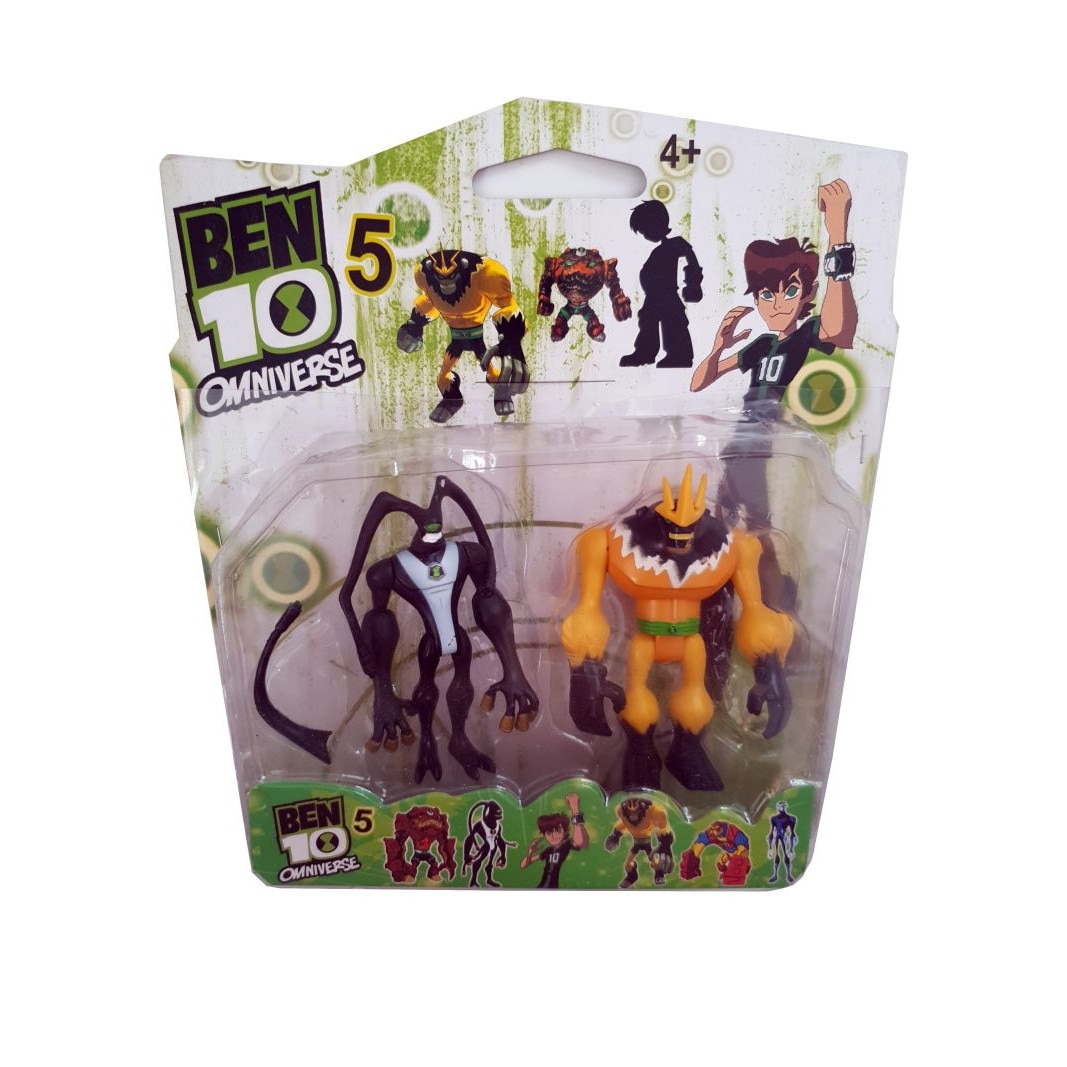 Set 2 figurine model Ben 10, Feedback si ShockSquatch, dimensiune 10 cm ...