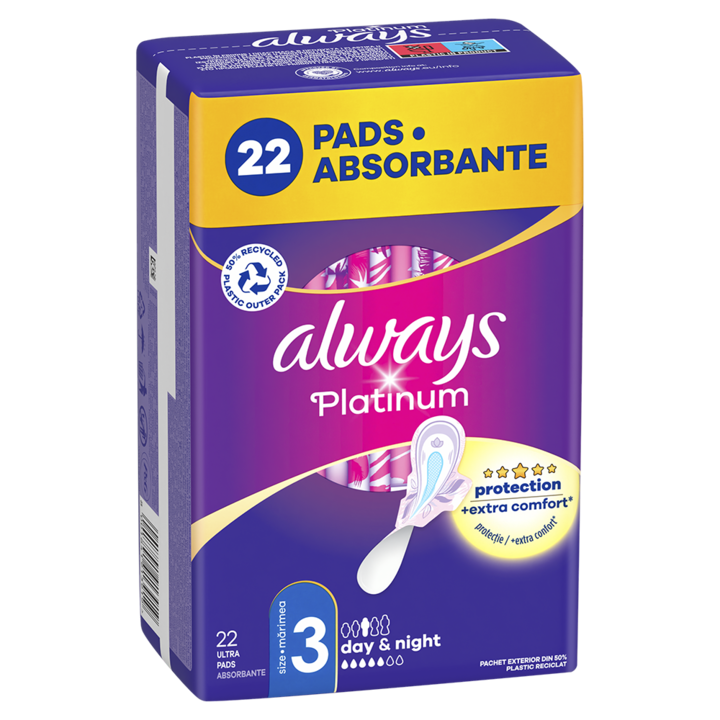 Absorbante Always Platinum Night Quattro Pack, 22 buc - eMAG.ro