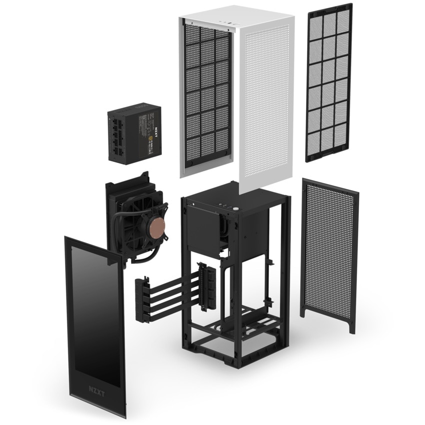 Carcasa NZXT H1, mini ITX, Alb - eMAG.ro