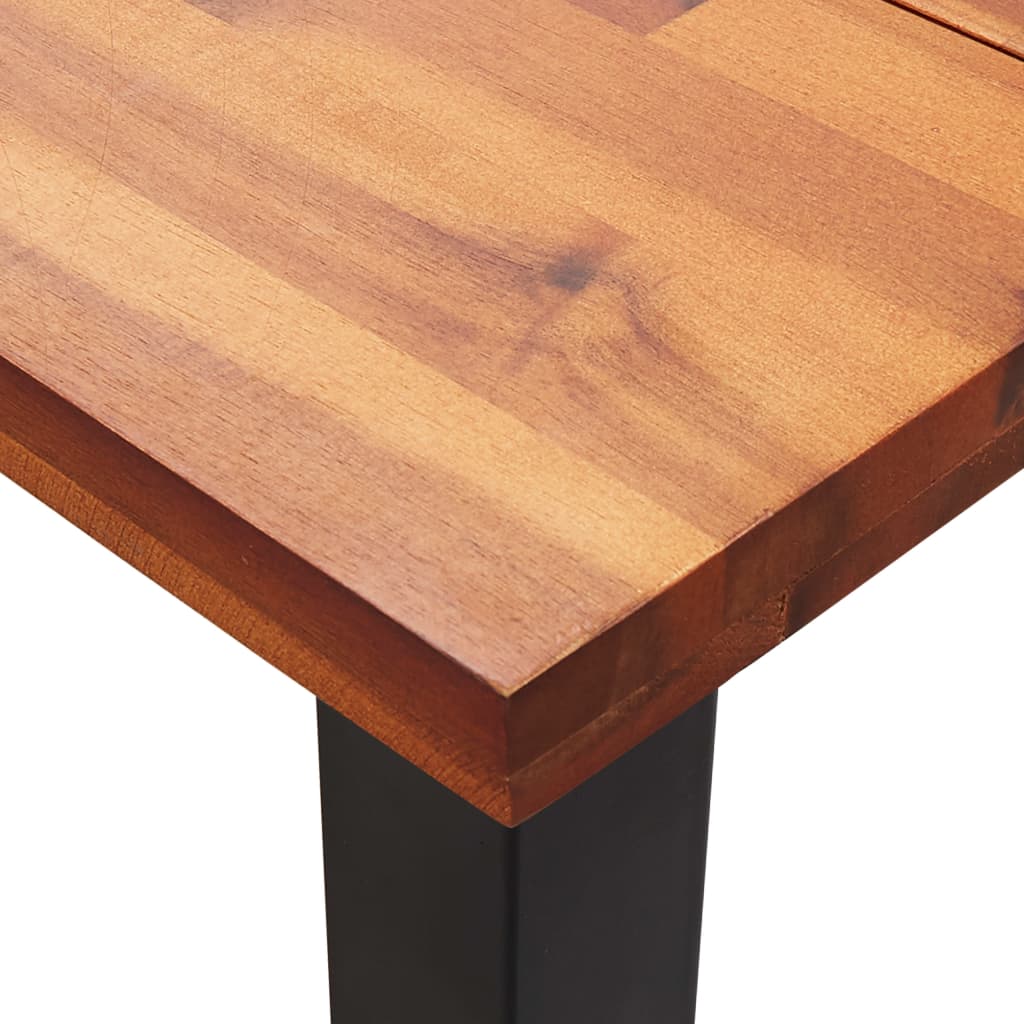 Градински трапезен комплект, 5 части, акация масив и полиратан 3054419 ...