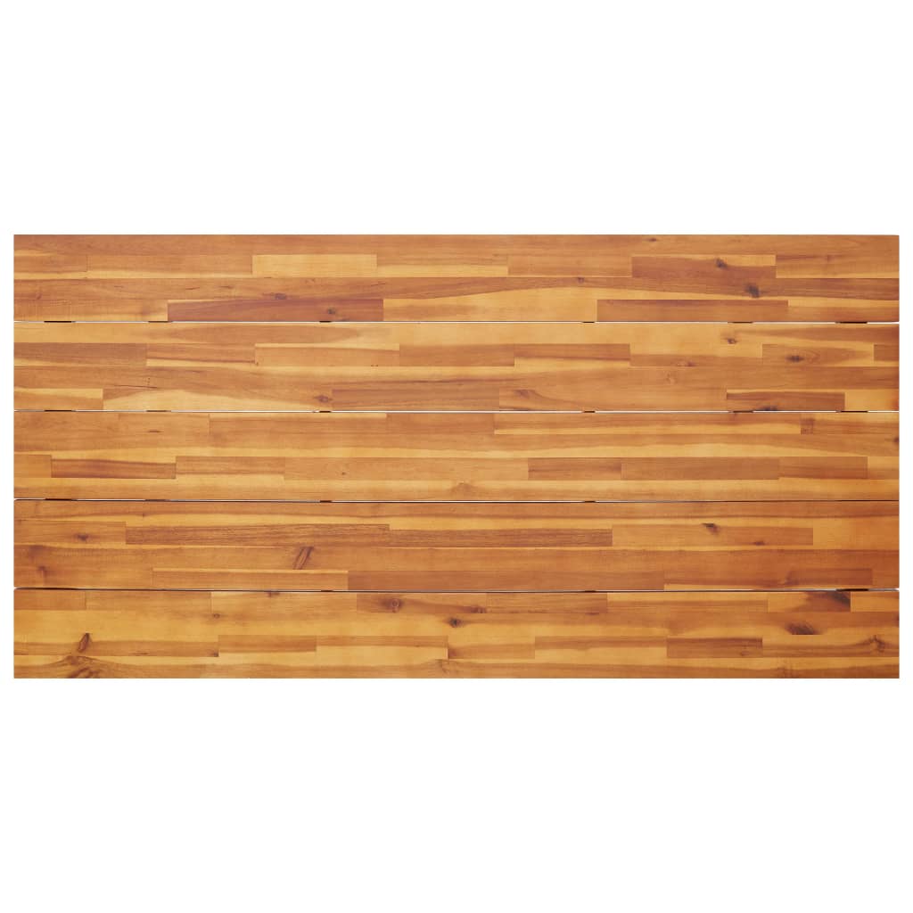 Градински трапезен комплект, 5 части, акация масив и полиратан 3054419 ...