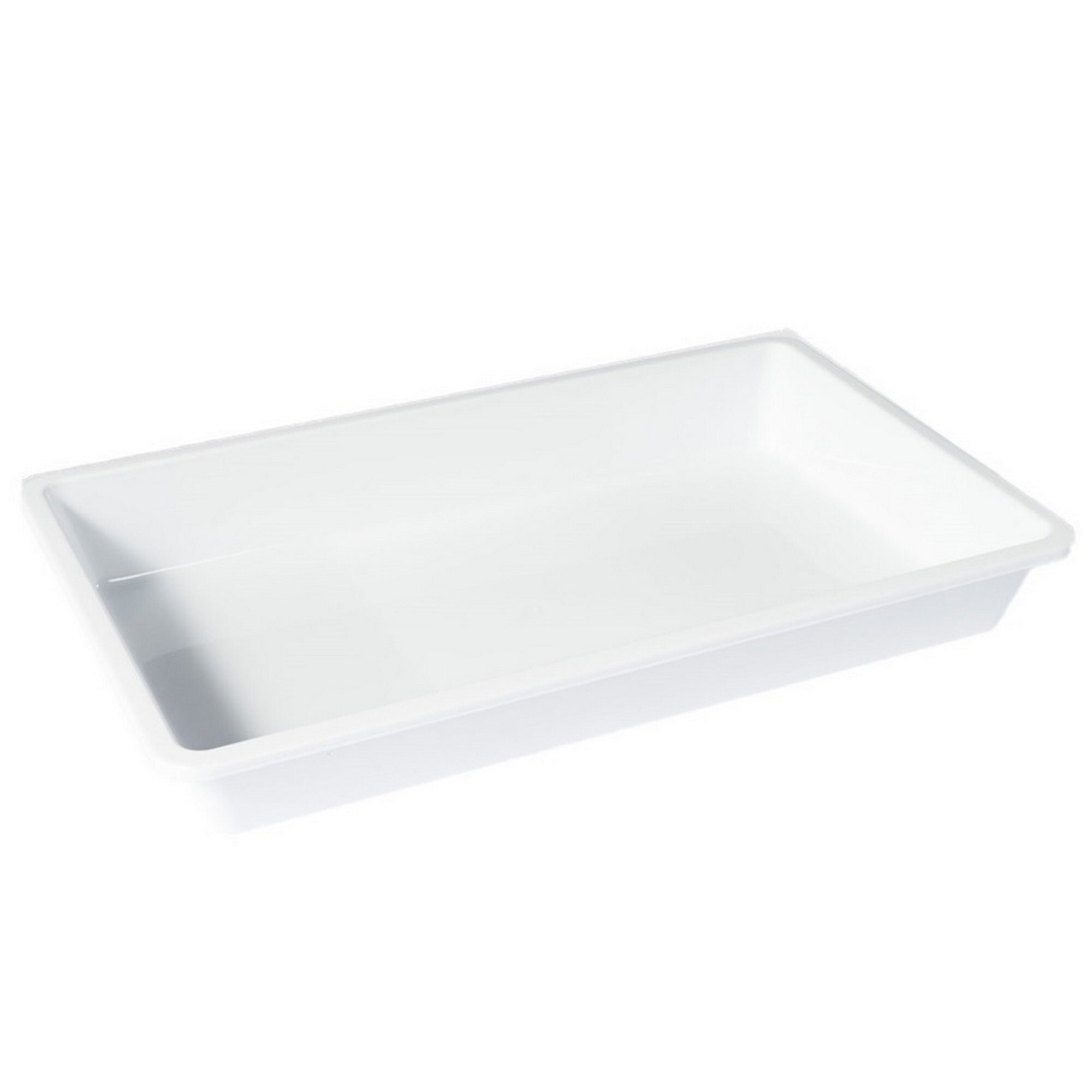 Tava dreptunghiulara pentru servire, din plastic, Plastina, alba ...