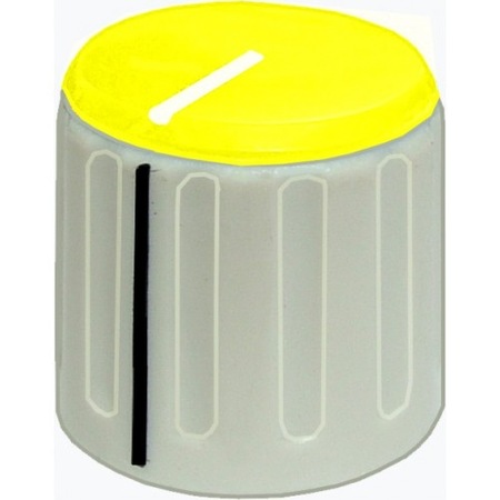 Копче за потенциометър 20мм пластмаса сиво-жълто 20х19мм - 127131 - eMAG.bg