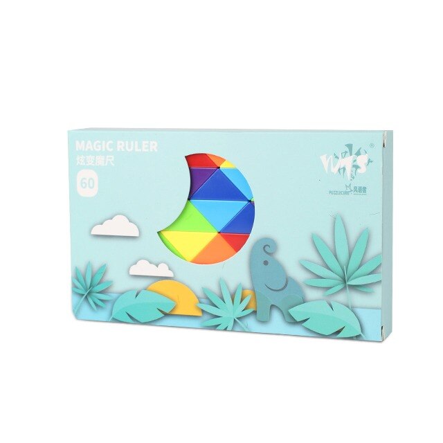 Cub Rubik - Twist Snake Rainbow 60 sectiuni Magic Ruler - eMAG.ro