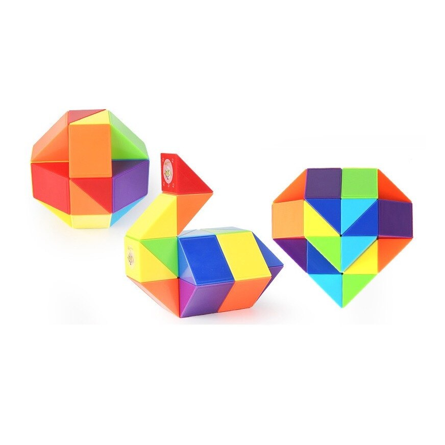 Cub Rubik - Twist Snake Rainbow 24 sectiuni Magic Ruler - eMAG.ro