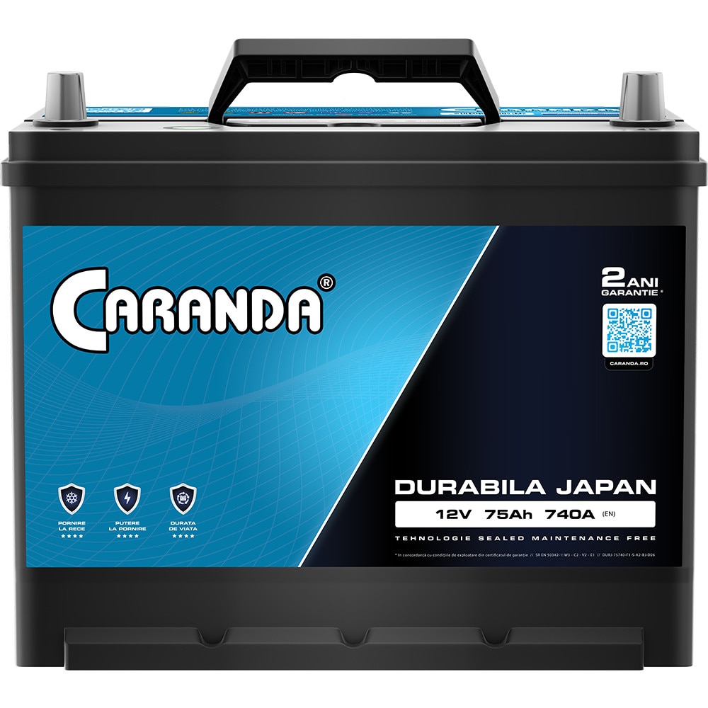 Baterie Auto Caranda Durabila Japan 75Ah 740A - D26 - eMAG.ro