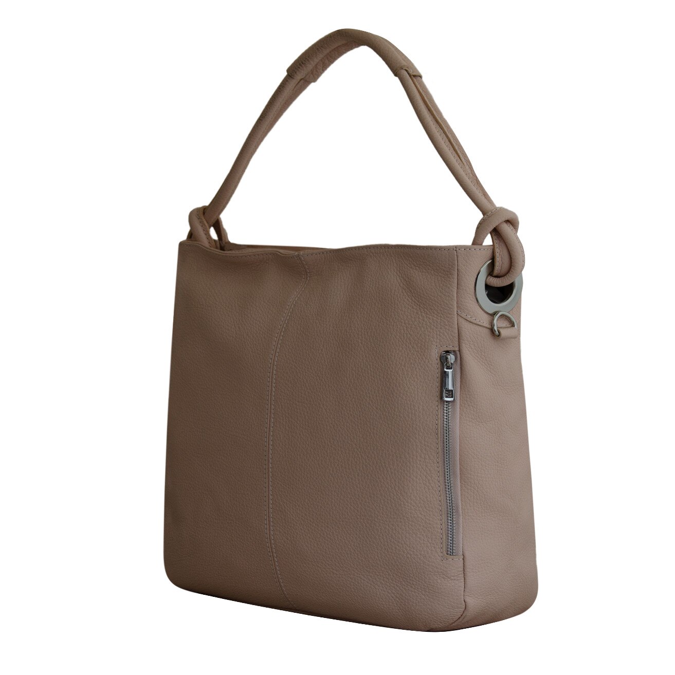 Geanta de dama din piele naturala Eva Bags, Isabela mare roz - eMAG.ro