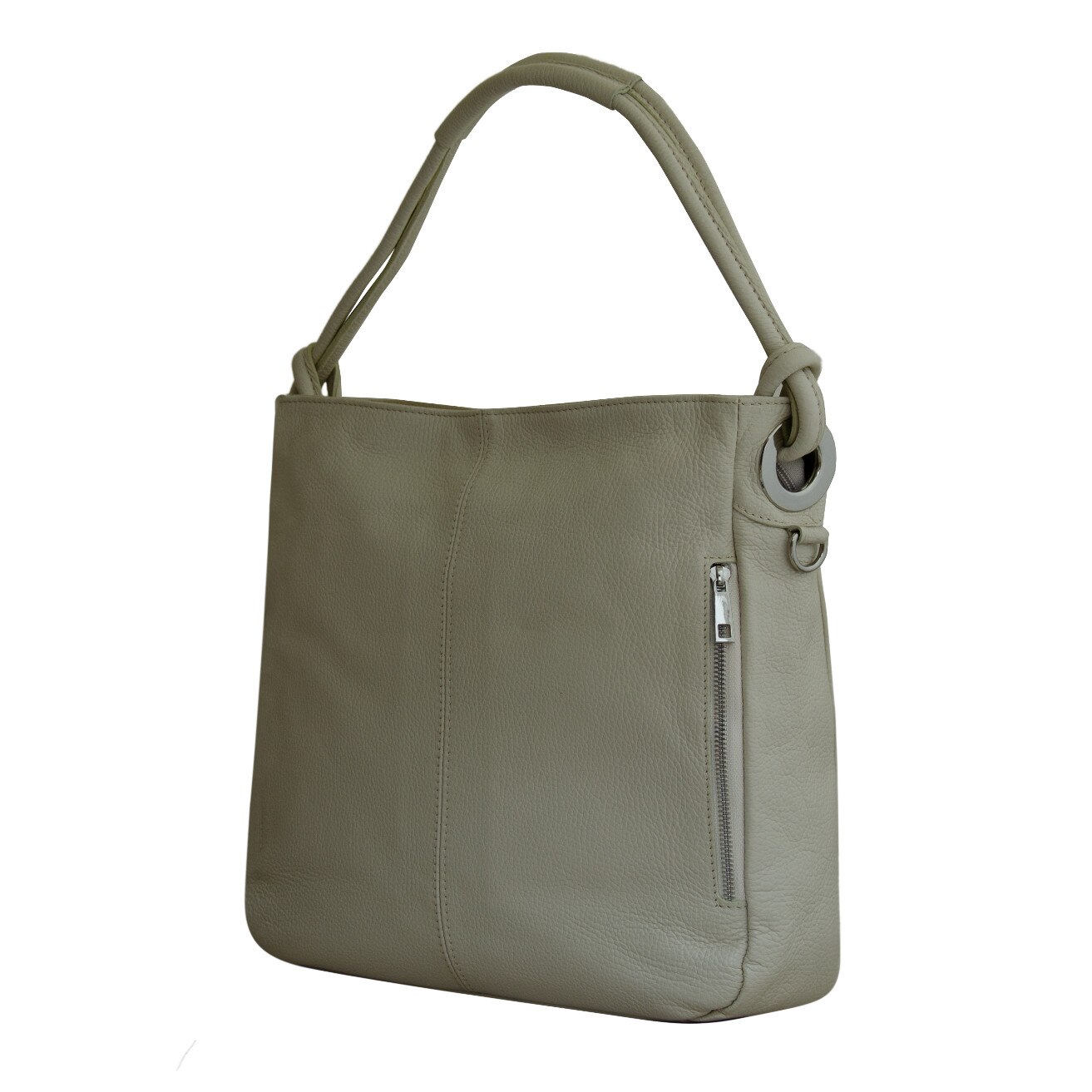 Geanta de dama din piele naturala Eva Bags, Isabela mare bej - eMAG.ro