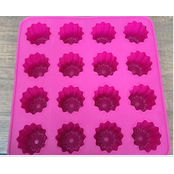 Forma silicon pentru 16 briose, mini tarte sau madlene, Mys Silicone ...