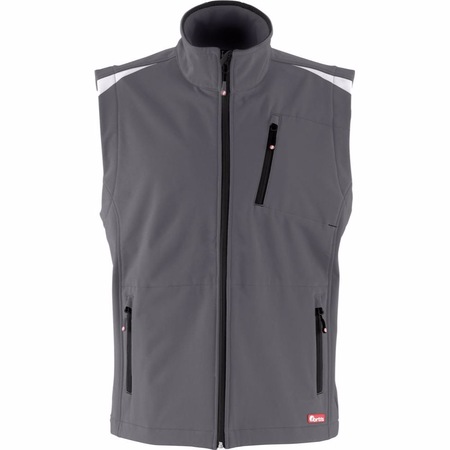 Vesta de lucru Fortis, softshell, gri, L - eMAG.ro