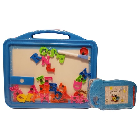 Set 2 tablite magnetice 4 in 1 din plastic de scris cu alfabet, WP7029 ...