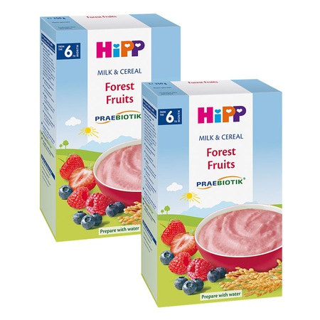 Pachet 2 x Lapte si cereale HIPP cu fructe de padure, 250g - eMAG.ro