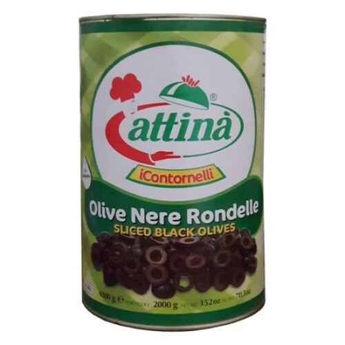 Masline negre fara samburi, feliate Attina - 2000 gr net - eMAG.ro