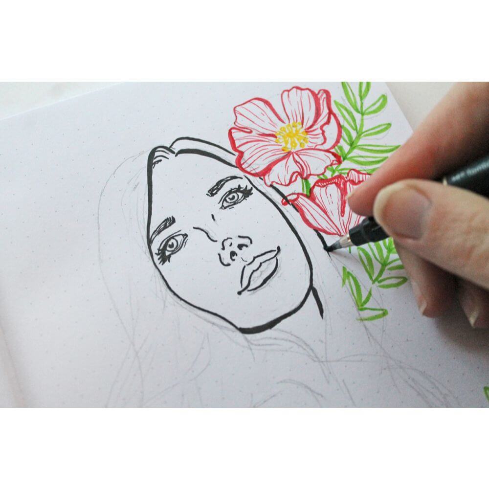 Pix Roller DACO Finutu, Varf 0.5 mm, Mina Albastra, Corp din Plastic ...