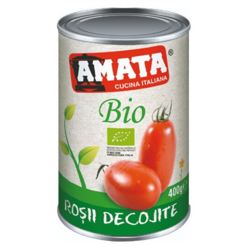 Rosii decojite intregi bio Amata, 400g - eMAG.ro