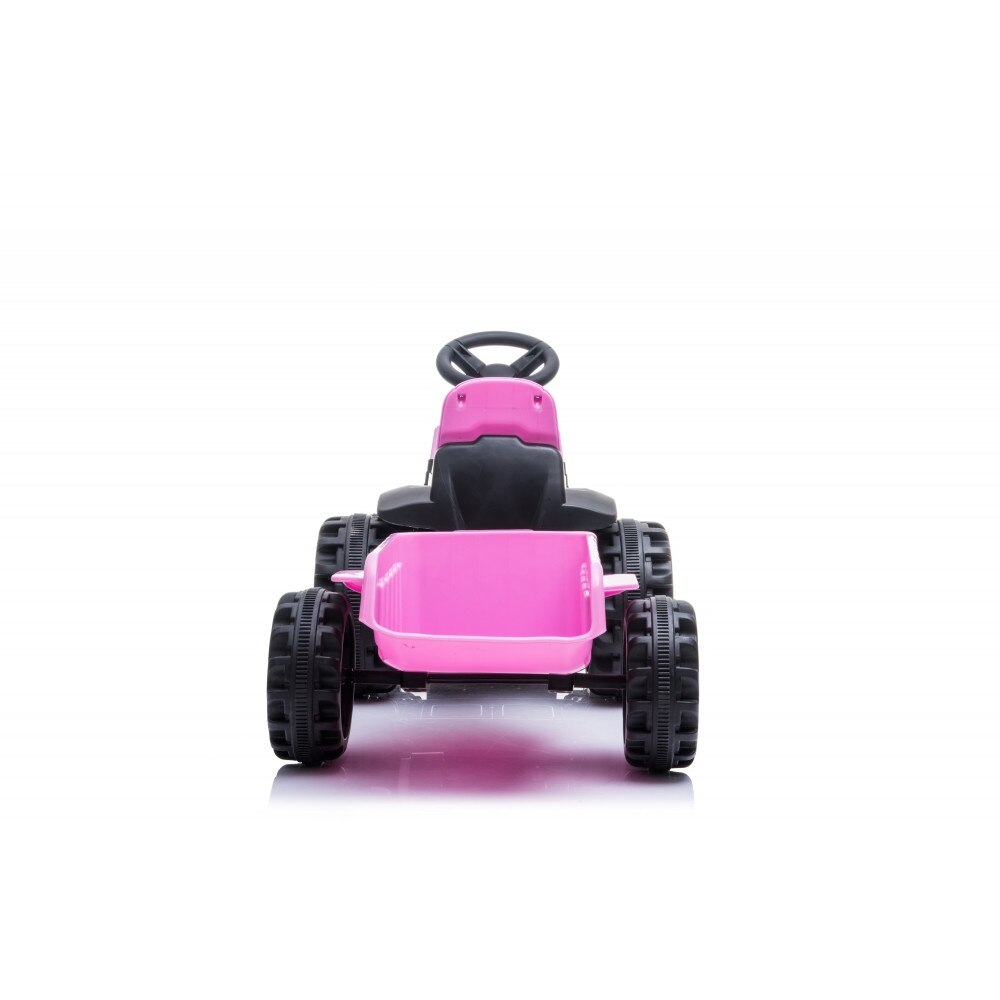 Tractor electric Nichiduta XXL 6V cu remorca Pink - eMAG.ro