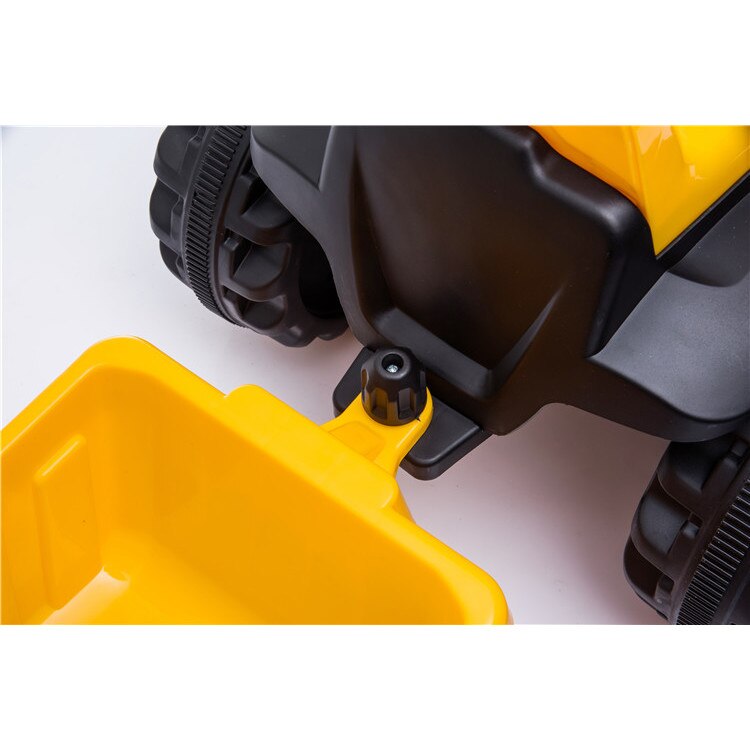 Tractor electric Nichiduta XXL 6V cu remorca Yellow - eMAG.ro