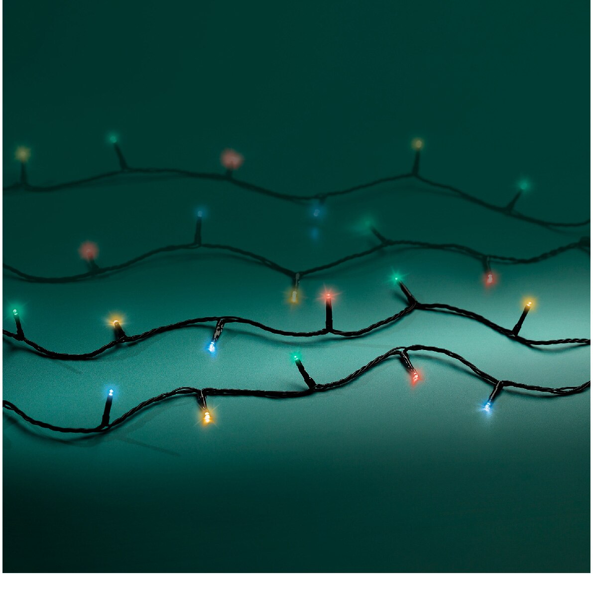 Коледни лампички Kaemingk, Екстериор, 240 LED светлини, 1800 см, 8 функции, Таймер, Многоцветна ...