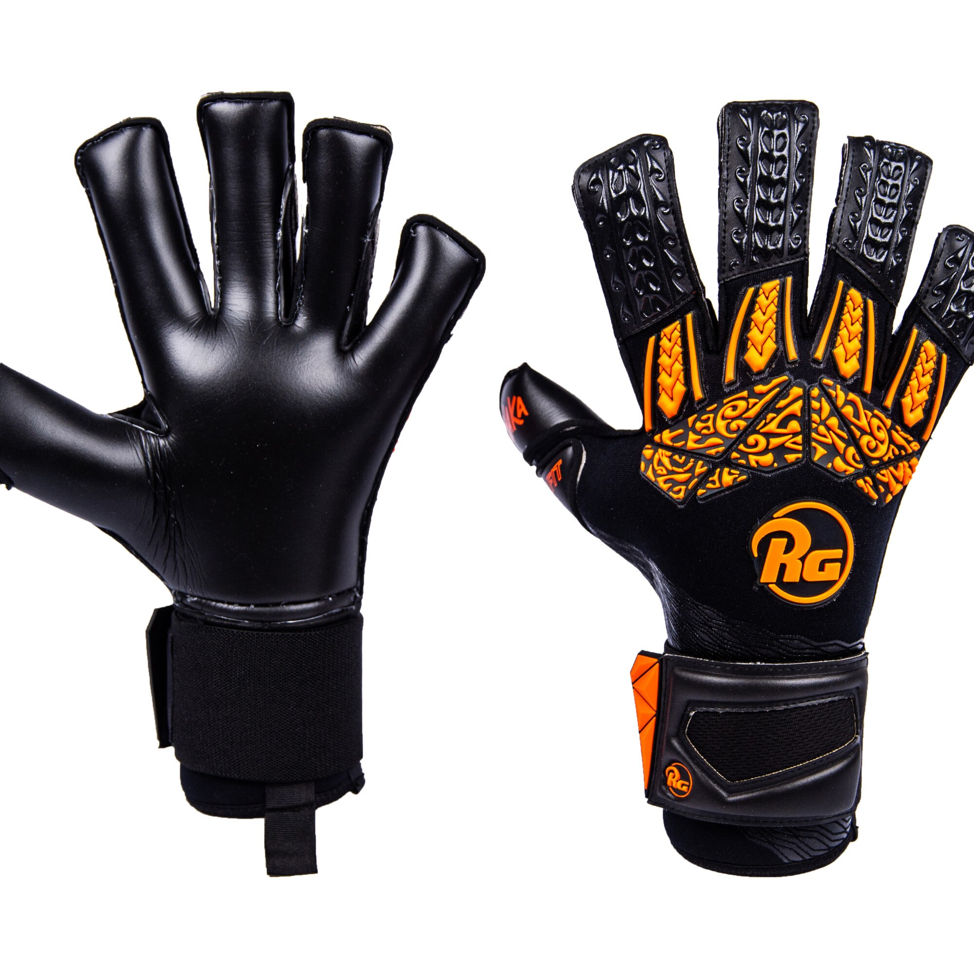 Manusi de portar RG Haka, Negru/Portocaliu, 8 - eMAG.ro