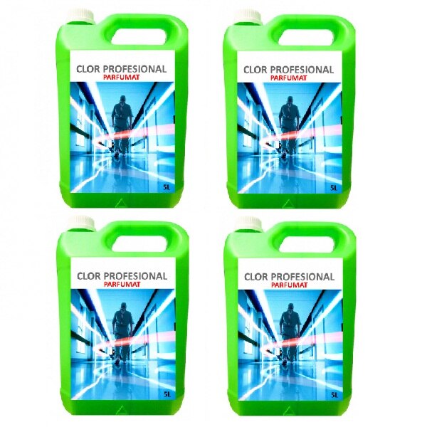 Set 4 X Clor Profesional Parfumat 5 l - eMAG.ro