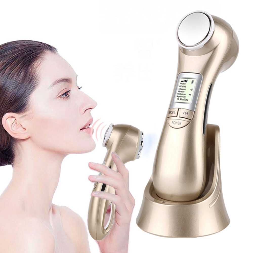 RF Thermage 5in1 LED RF arcfiatalító eszköz, EMS rezgések, mezoterápia ...