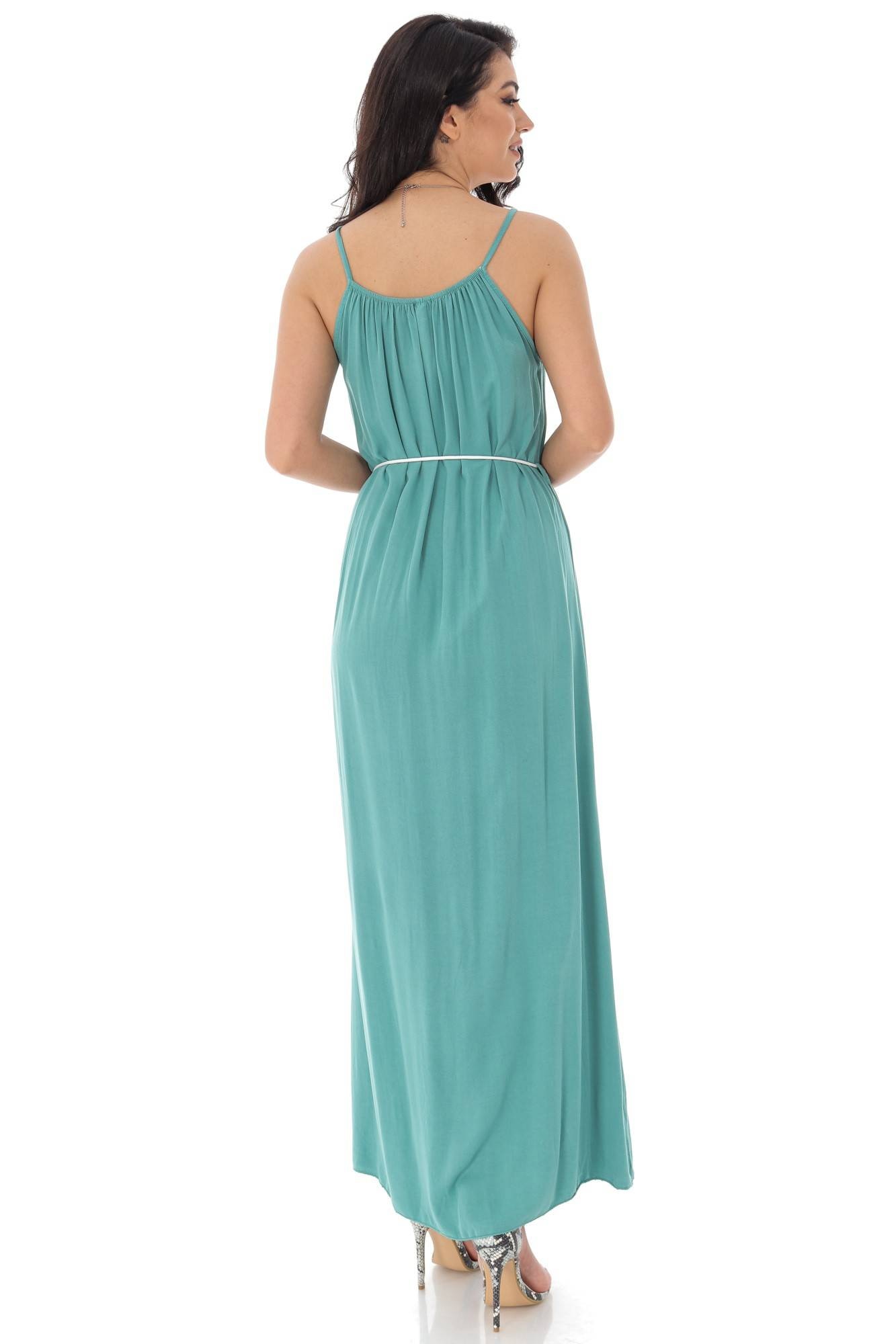 Rochie maxi de vara, cu nasturi - TURCOAZ - ROH - DR4155, M-L - eMAG.ro