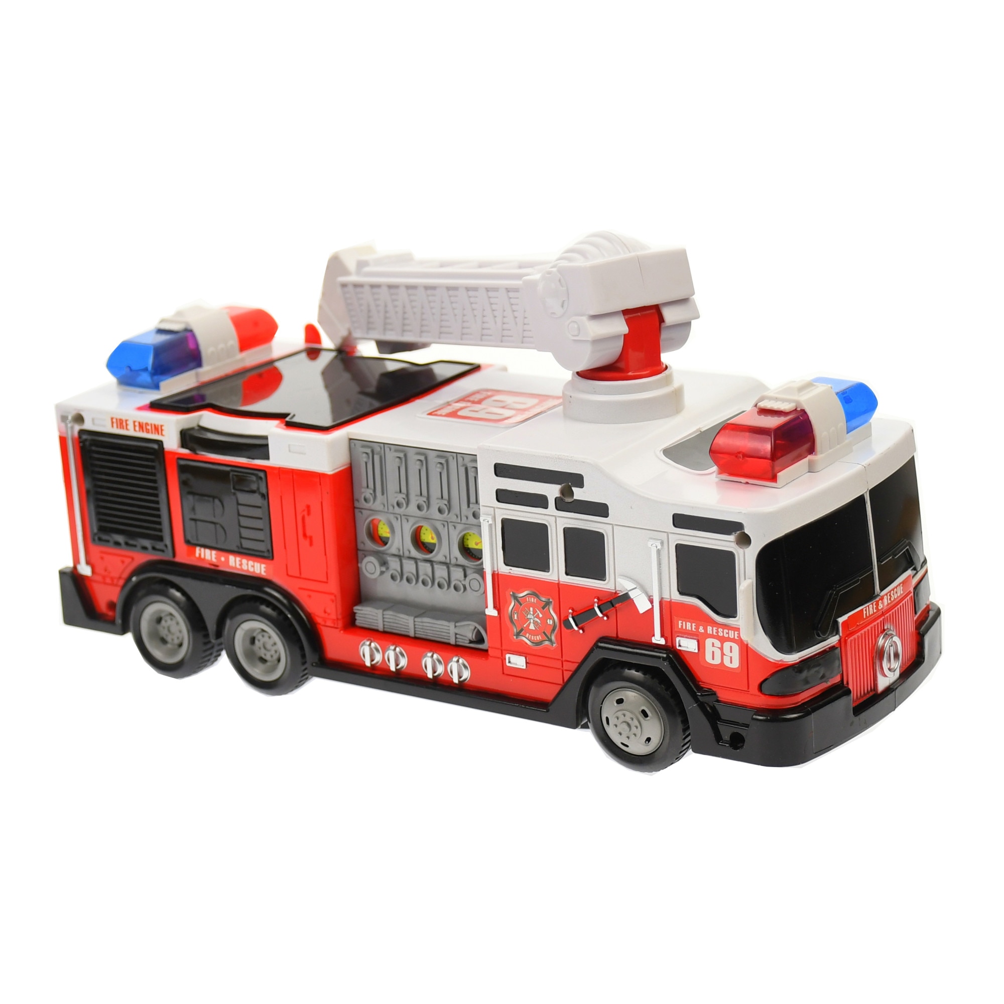 Masina pompieri, de jucarie, cu sunete si luminite - SD017 - eMAG.ro