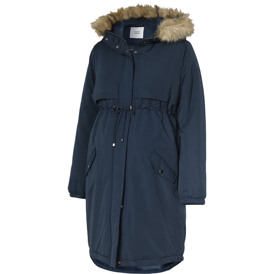 Geaca parka gravide Jessie by Mamalicious, albastra, marimea L - eMAG.ro