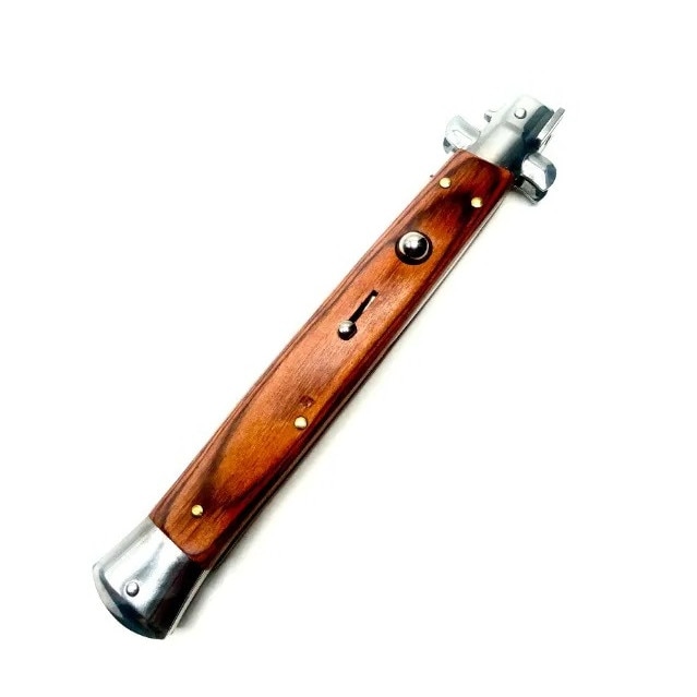 Cutit briceag Stiletto, deschidere automata, maro, 34 cm - eMAG.ro