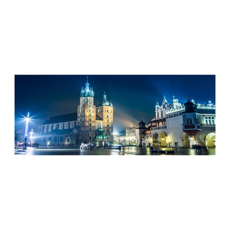 Pictura pe panza, 125 x 50cm, Decorarea peretilor "Cracovia noaptea ...