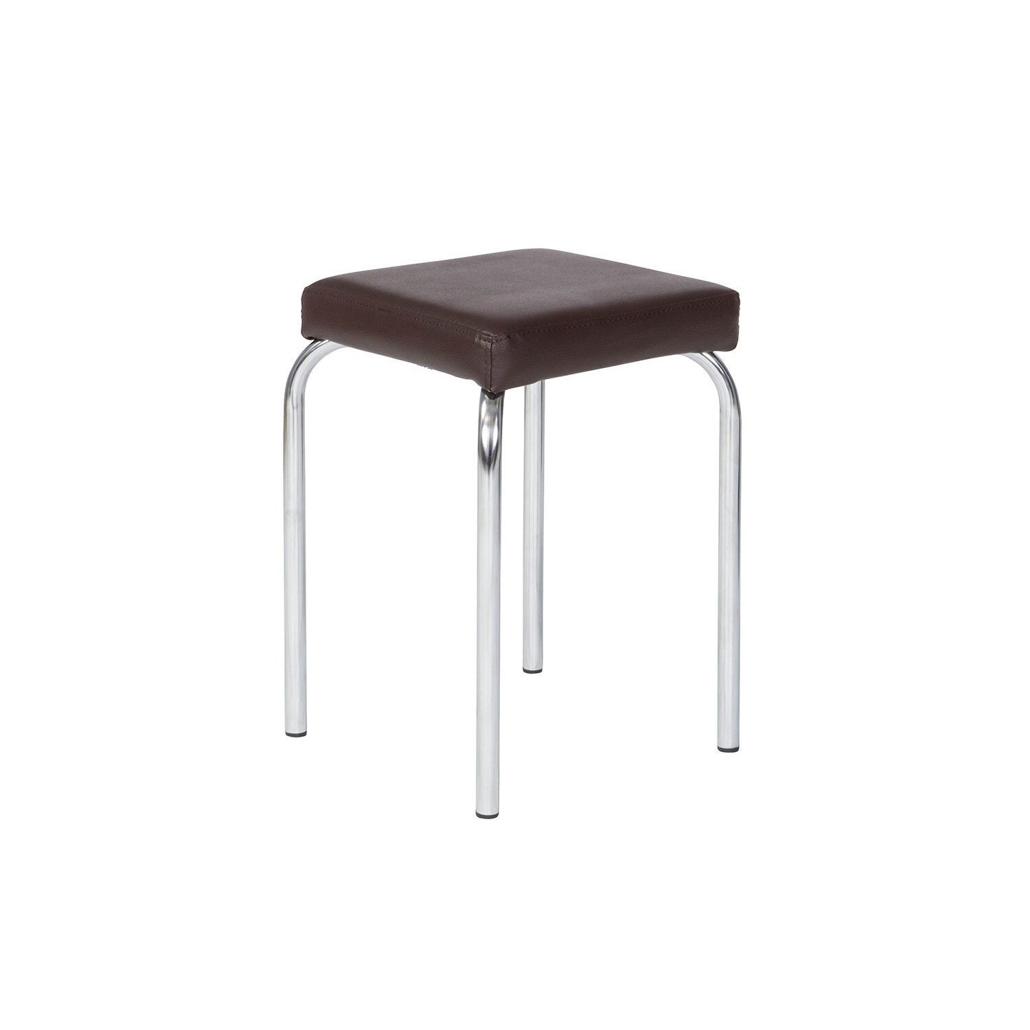 Scaun taburet MF Tutti, cadru cromat, PU, wenge - eMAG.ro