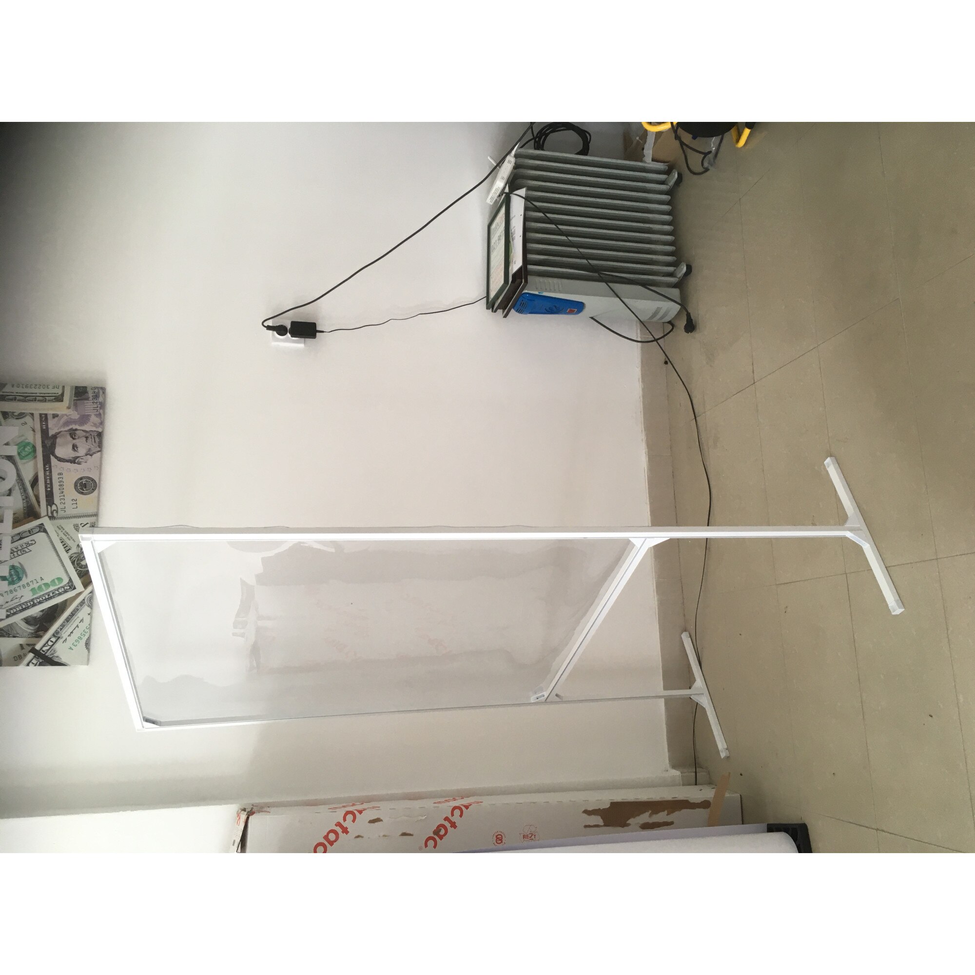 Panou separator distantare sociala, 175x95 cm - eMAG.ro