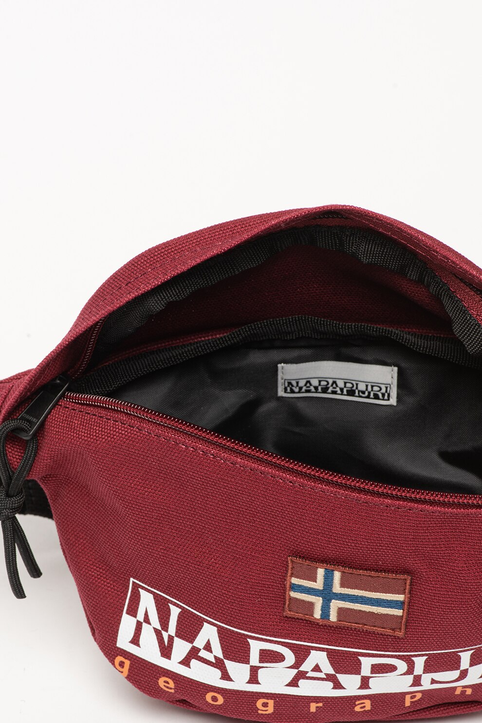 Napapijri, Borseta unisex din material textil cu imprimeu logo Hering ...