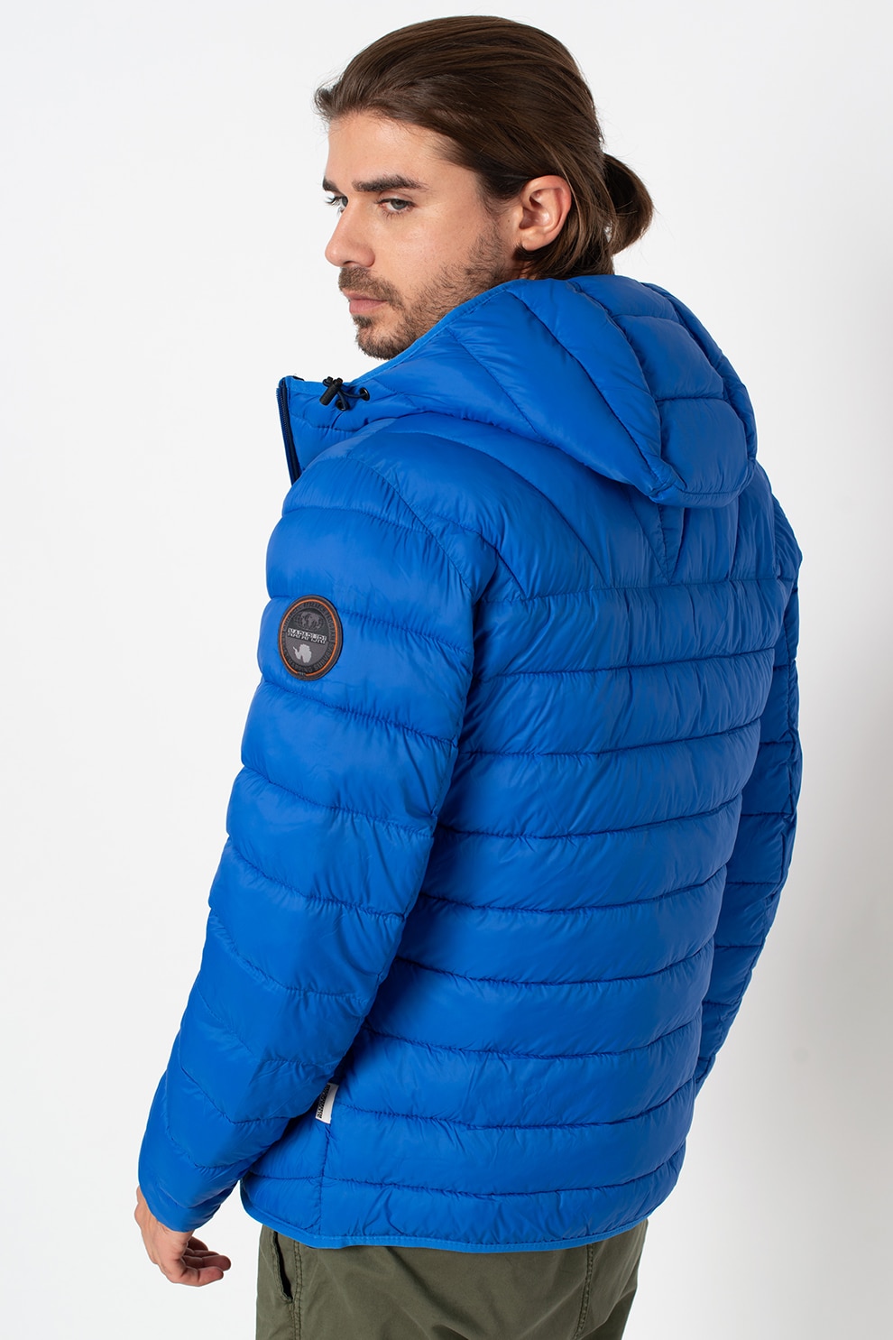 Napapijri, Geaca cu vatelina si aspect matlasat Aerons, Albastru, S ...